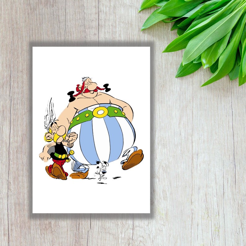 Asterix and Obelix Print, Digital Comics Print, Printable Digital ...