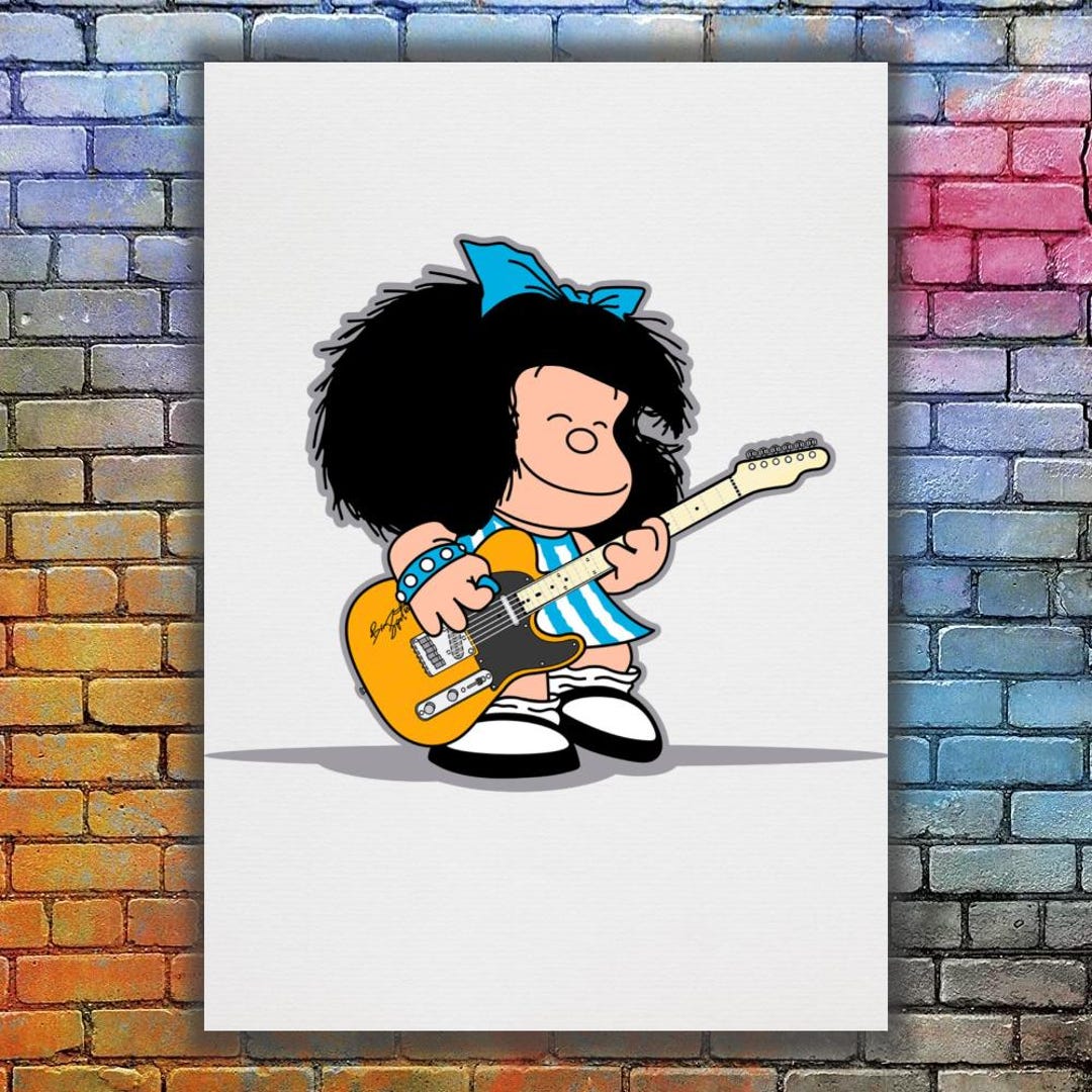 Mafalda Poster, Canvas Wall Art, Unframed Nursery Room Decor - Etsy