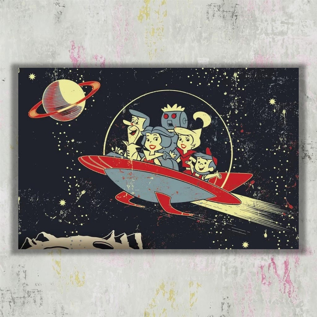 Jetson Family Poster, Canvas Wall Art, Unframed Nursery Room Decor - Etsy