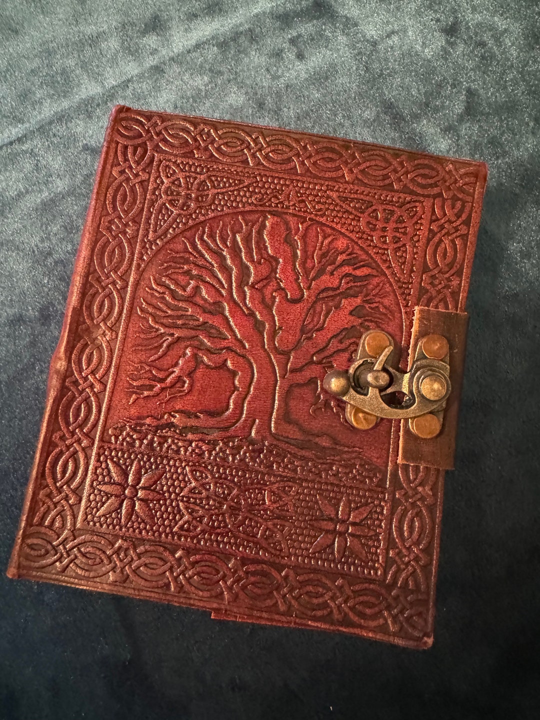 Leather Celtic Tree of Life Book of Shadows - Etsy