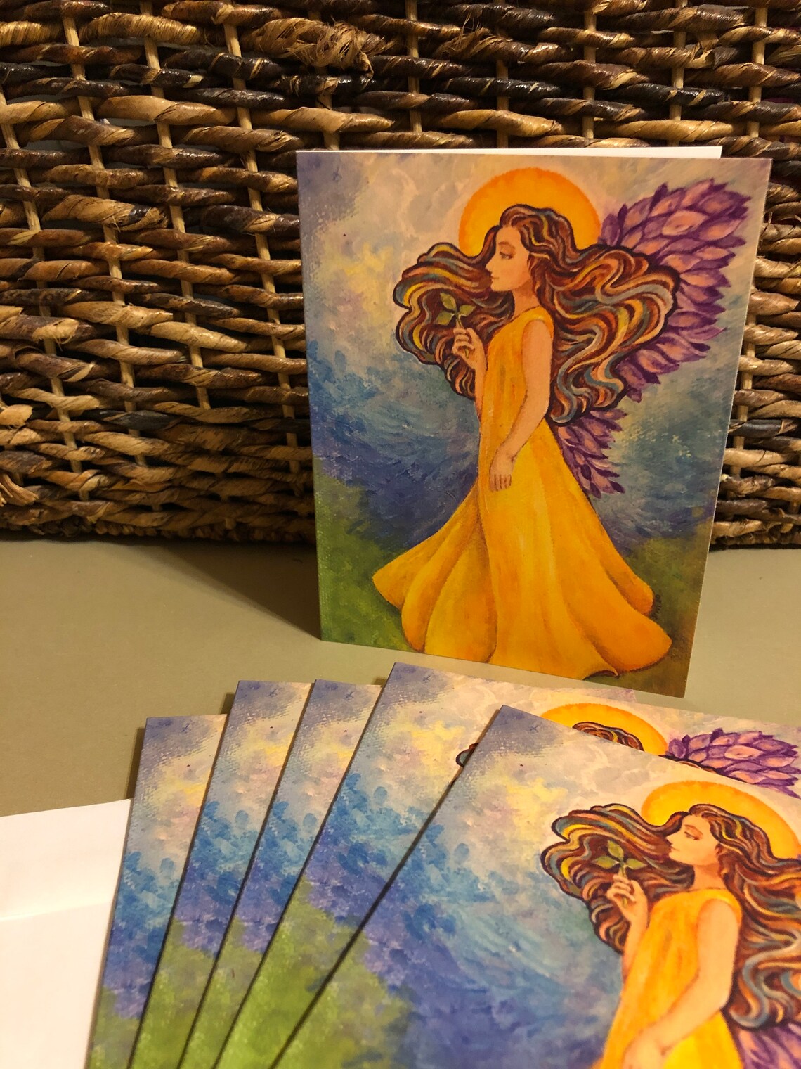 Angel Notecards, "walk With Me" - Etsy