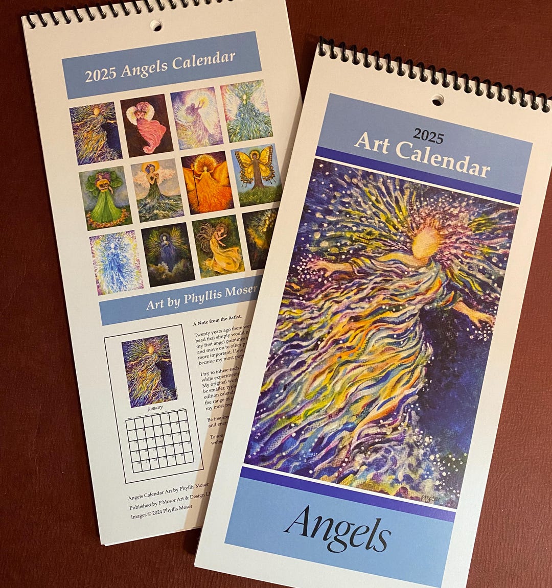 2025 Angel Art Calendar, Art Calendar, 2025 Calendar of Angels ...