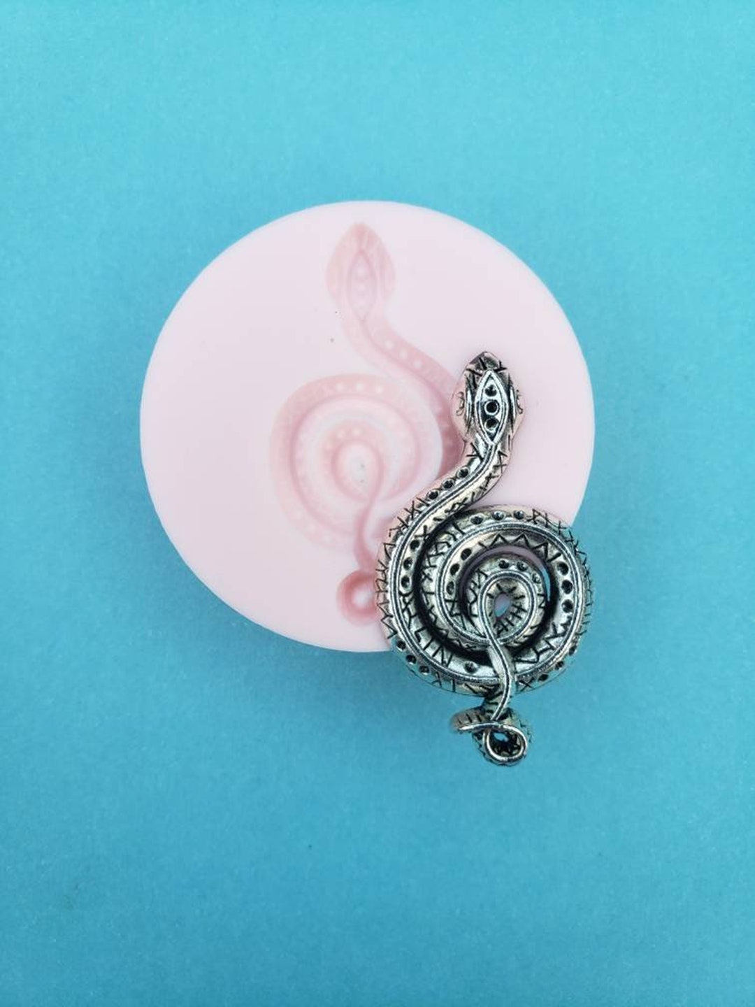 Snake Reptile Silicone Rubber Mold for Resin, Cake, Candy, Fondant ...