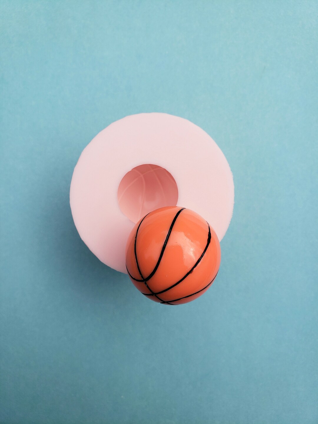 Basketball Silicone Rubber Mold for Jewelry, Resin, Embellishments ...