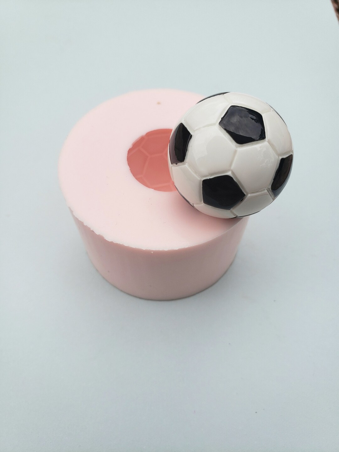 Soccer Ball Silicone Rubber Mold for Jewelry, Resin, Embellishments ...