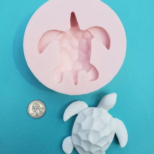 Sea Turtle Silicone Rubber Mold for Resin, Cake, Candy, Fondant, Baking ...
