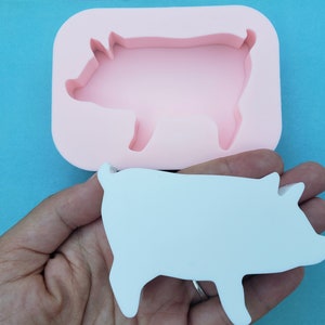 Pig Hog Farm Animal Livestock Silicone Rubber Mold for Resin, Cake ...