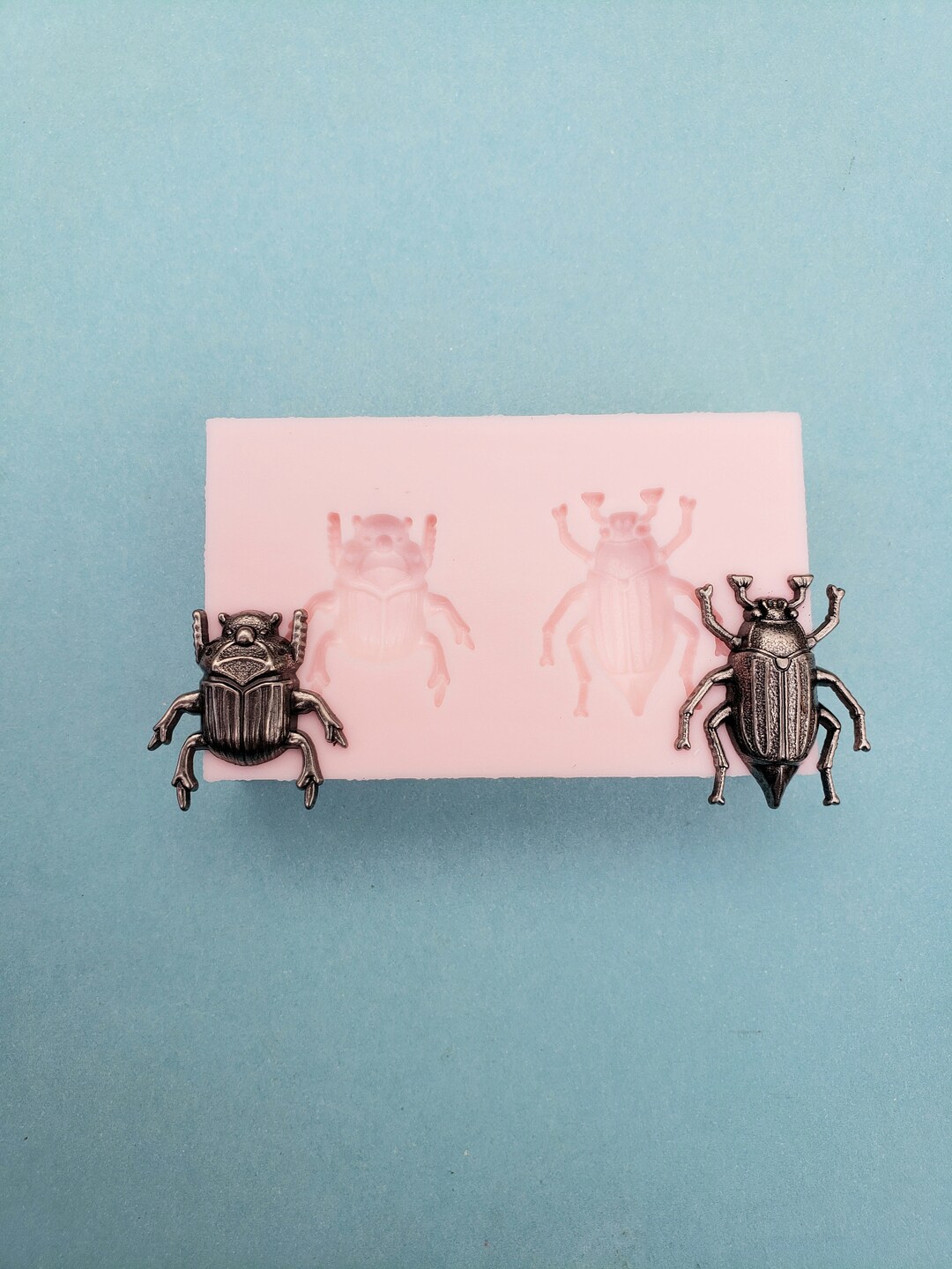 Beetles Insects Bugs Silicone Rubber Mold for Cake, Candy, Fondant ...