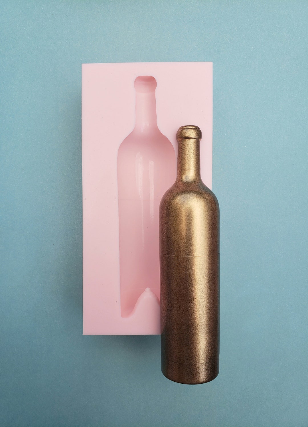 Mini Wine Bottle Alcohol Wedding Silicone Rubber Mold for Resin ...