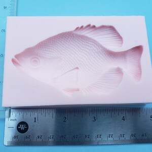 Freshwater Fish, Pan Fish, Silicone Rubber Mold for Resin, Cake, Candy ...