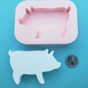 Pig Hog Farm Animal Livestock Silicone Rubber Mold for Resin, Cake ...