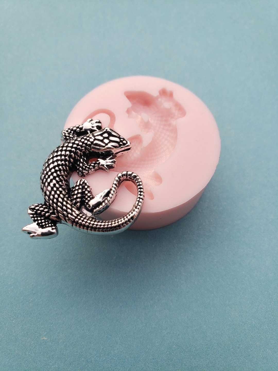 Lizard Gecko Reptile Silicone Rubber Mold for Resin, Cake, Candy ...