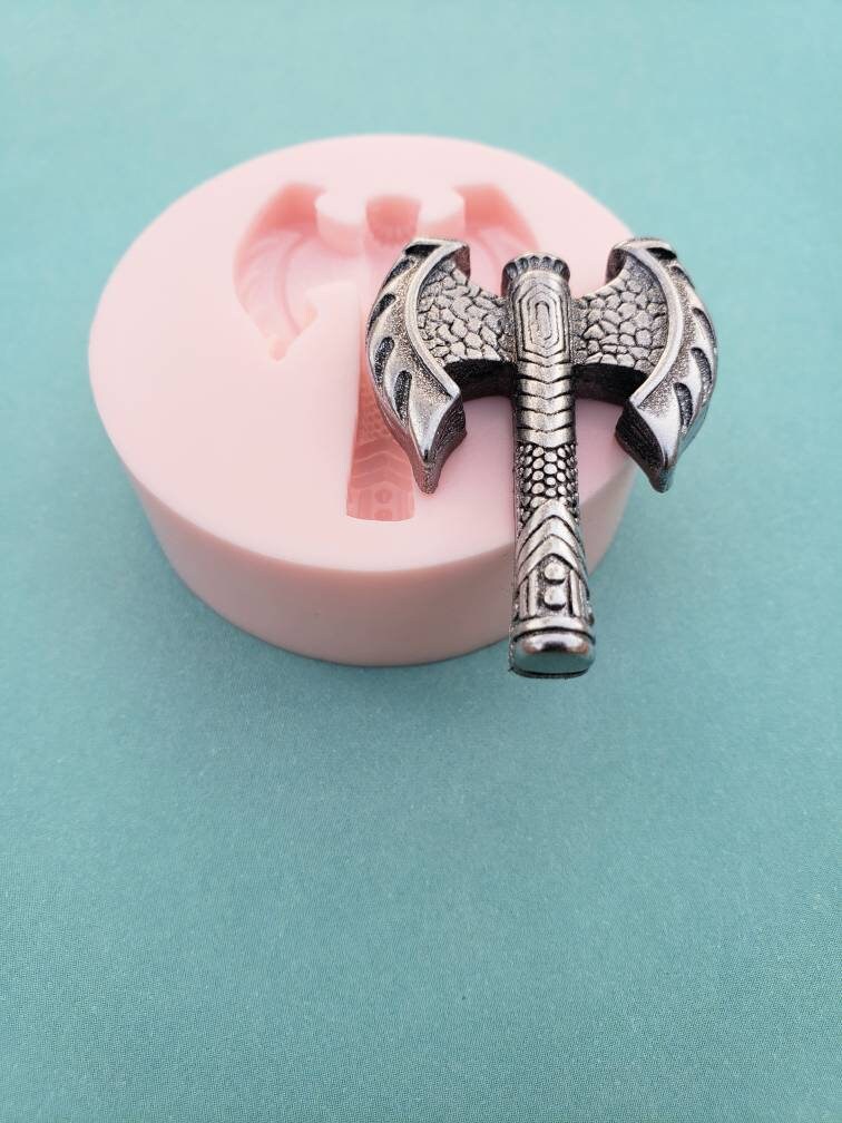 Warrior Viking Nordic Tribal Axe Silicone Rubber Mold for - Etsy