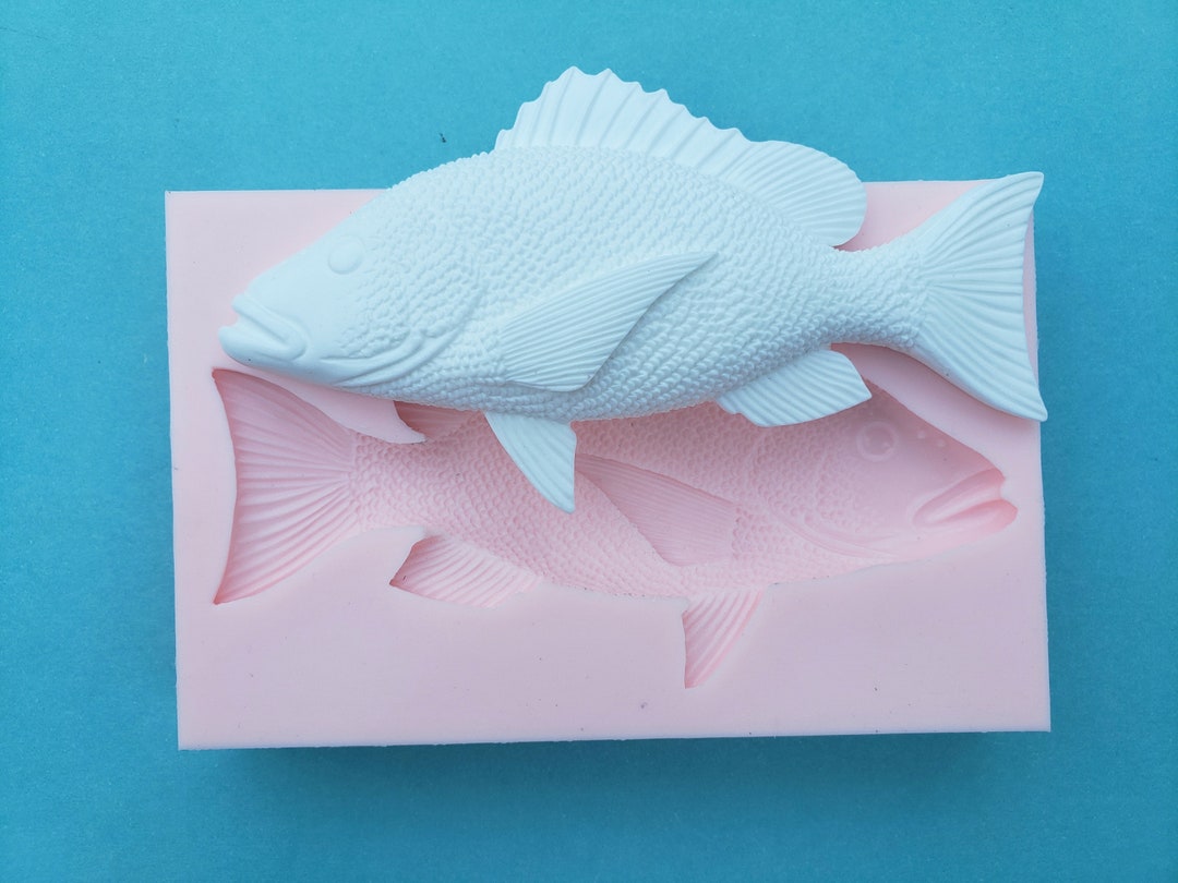 Snapper Fish Ocean Animal Silicone Rubber Mold for Resin, Jewelry, Clay ...