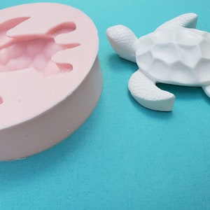 Sea Turtle Silicone Rubber Mold for Resin, Cake, Candy, Fondant, Baking ...