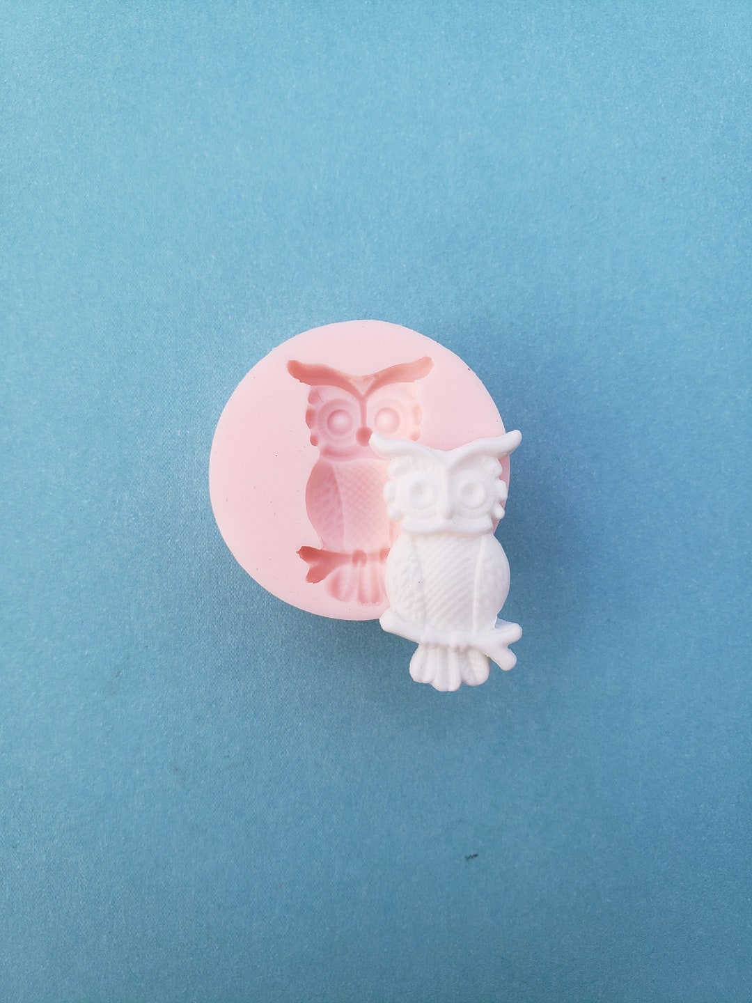 Owl Night Bird Silicone Rubber Mold for Resin, Jewelry, Clay, Charms ...