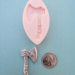 Axe Hatchet Knife Silicone Rubber Mold for Resin, Cake, Candy, Fondant ...
