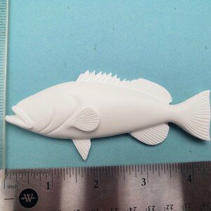 Grouper Fish Ocean Animal Silicone Rubber Mold for Resin, Cake, Candy ...