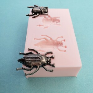 Beetles Insects Bugs Silicone Rubber Mold for Cake, Candy, Fondant ...