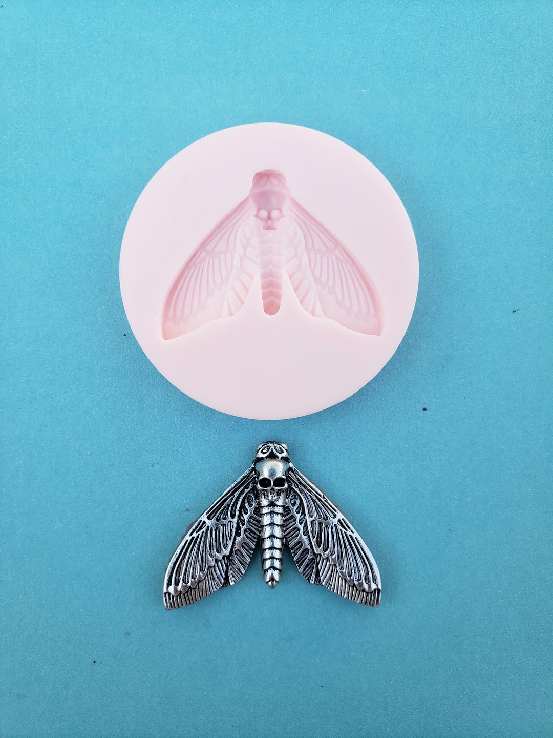 Skull Head Bug Insect Silicone Rubber Mold for Resin, Jewelry, Clay ...