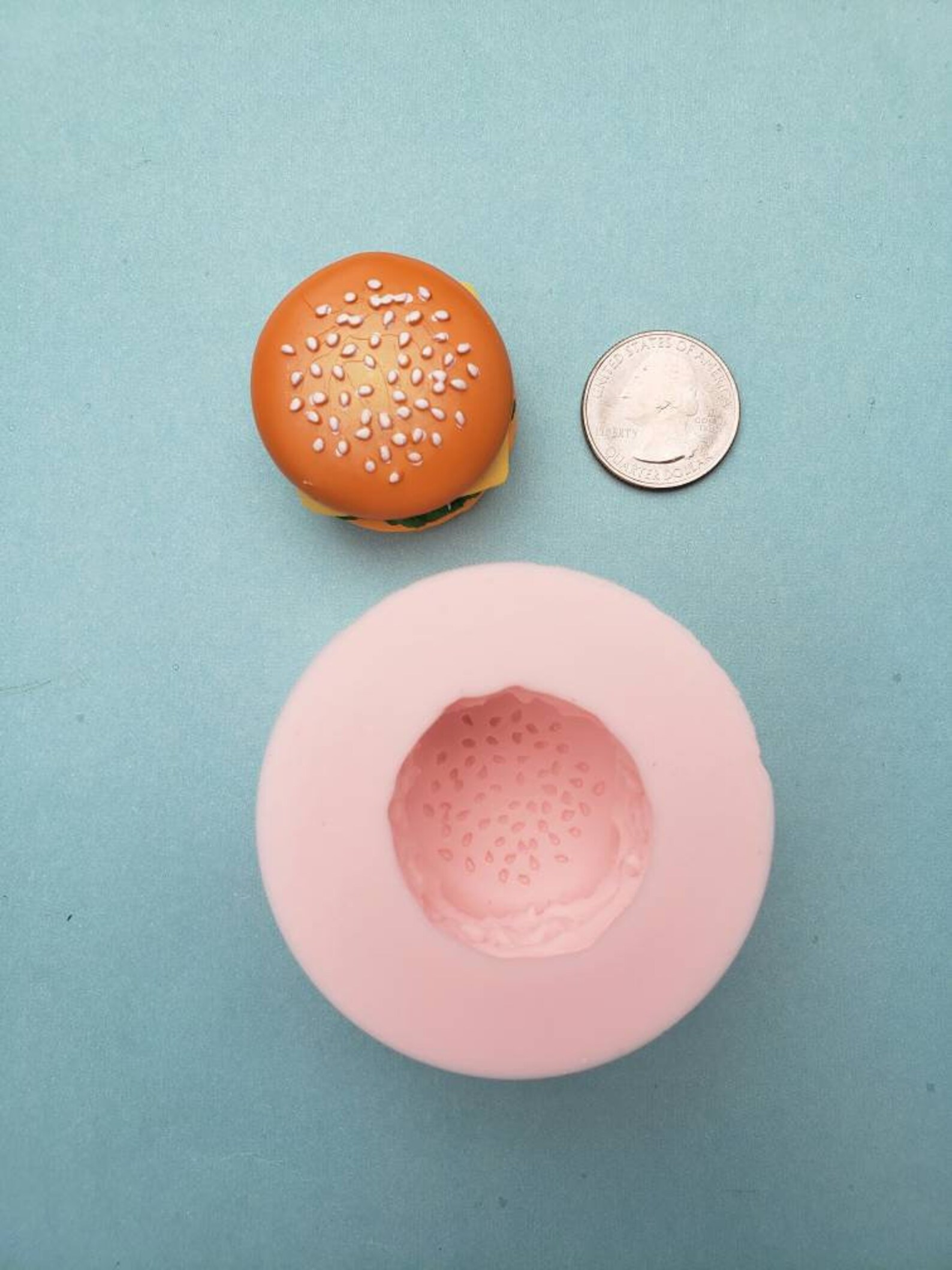 Cheeseburger Burger Sandwich Silicone Rubber Mold for Cake - Etsy