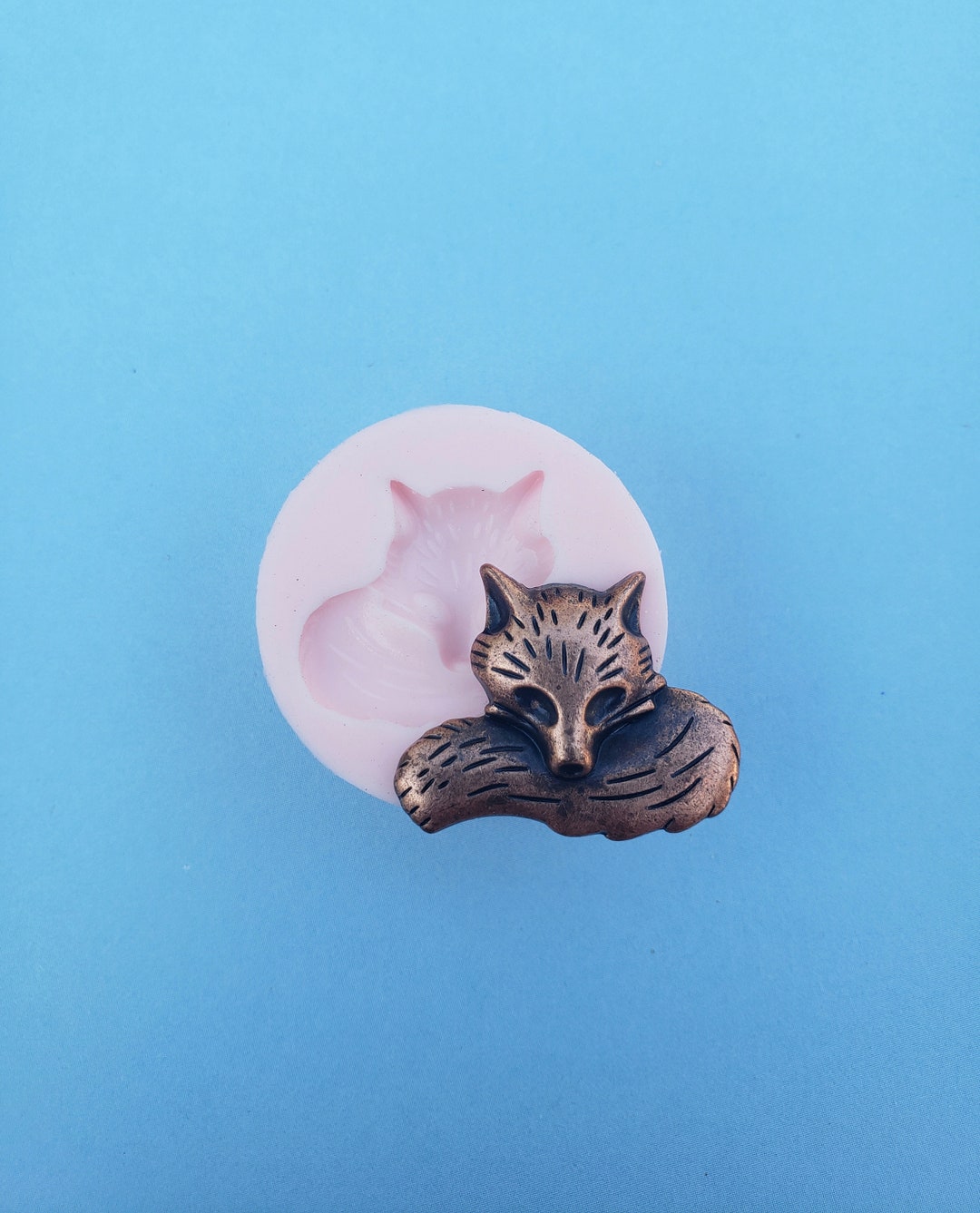 Fox Forest Animal Silicone Rubber Mold for Resin, Jewelry, Clay, Charms ...