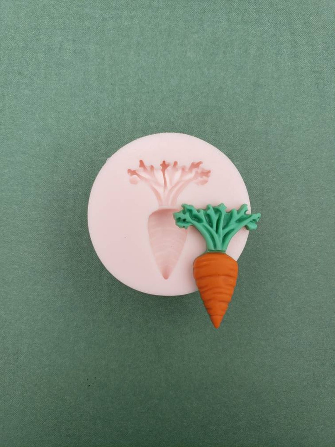Carrot Silicone Rubber Mold for Cake, Candy, Fondant, Cooking, Baking ...