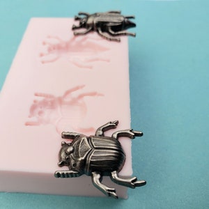 Beetles Insects Bugs Silicone Rubber Mold for Cake, Candy, Fondant ...