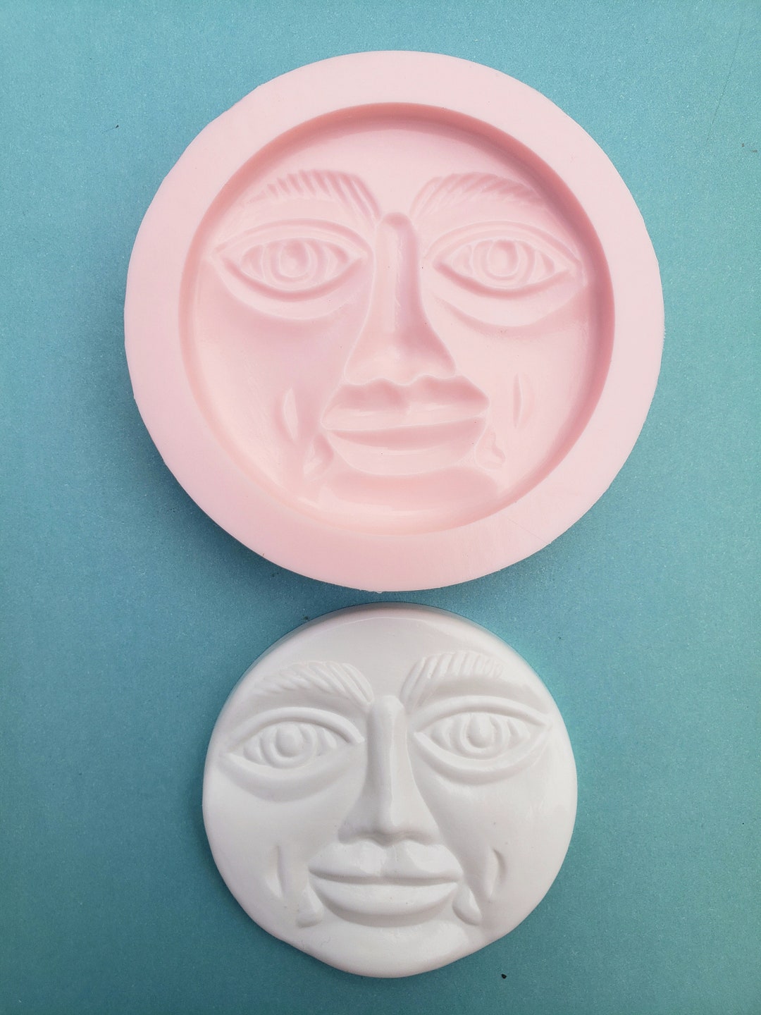 Sun Face Celestial Sunshine Silicone Rubber Mold for Resin, Cake, Candy ...