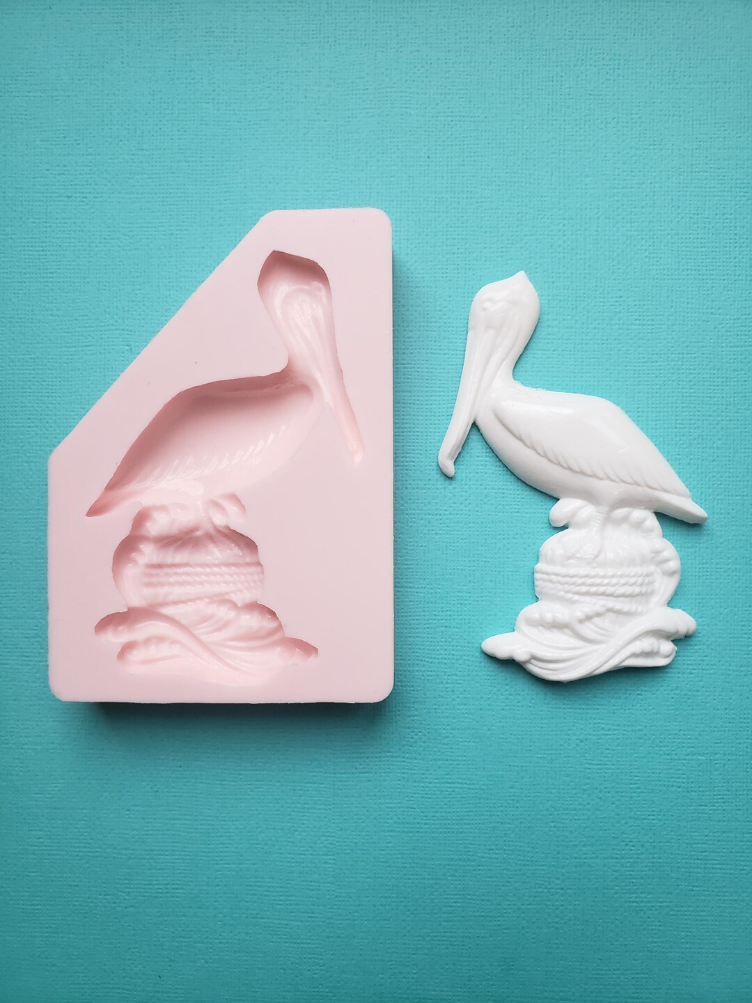 Pelican Nautical Bird Silicone Rubber Mold for Resin, Jewelry, Clay ...