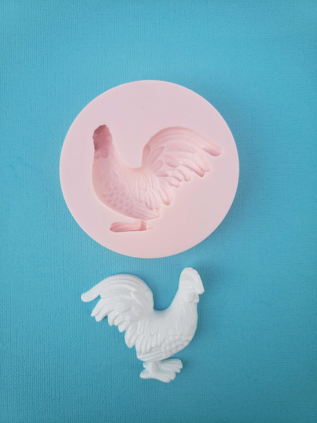 Chicken Hen Farm Animal Silicone Mold for Resin, Candy, Fondant ...