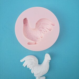 Chicken Hen Farm Animal Silicone Mold for Resin, Candy, Fondant ...