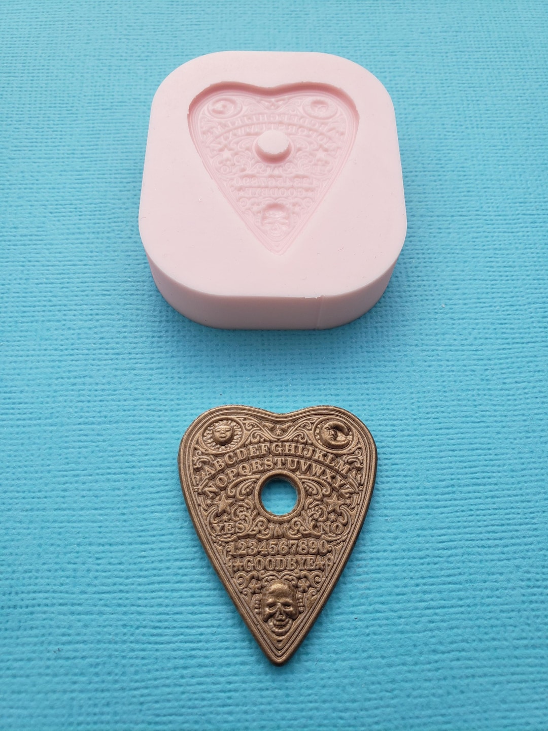 Ouija Board Planchette Chip Silicone Mold for Resin, Candy, Fondant ...