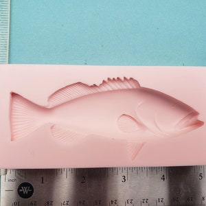 Grouper Fish Ocean Animal Silicone Rubber Mold for Resin, Cake, Candy ...