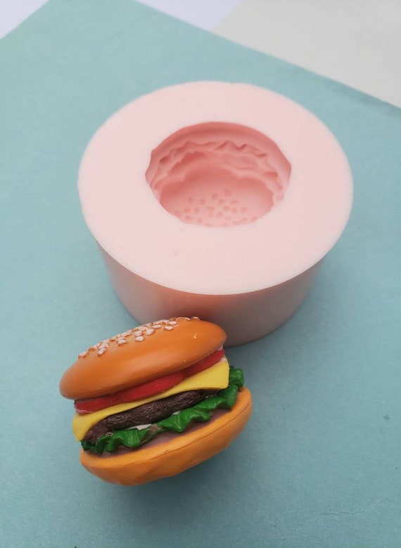 Cheeseburger Burger Sandwich Silicone Rubber Mold for Cake - Etsy