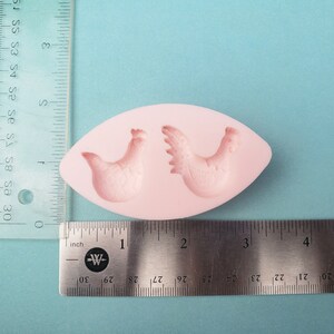 Chickens Hens Farm Animals Birds Silicone Rubber Mold for Resin, Cake ...
