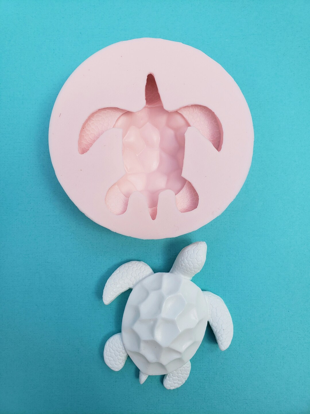 Sea Turtle Silicone Rubber Mold for Resin, Cake, Candy, Fondant, Baking ...