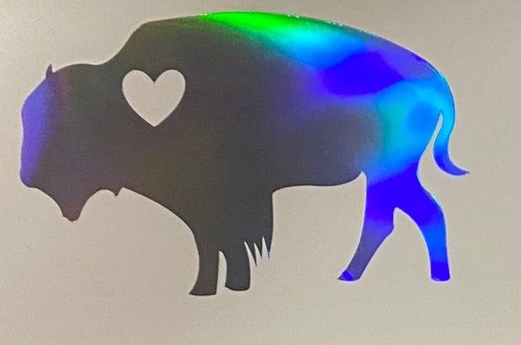 Holographic Buffalo Car Decal/buffalo Decal/buffalo Sticker - Etsy