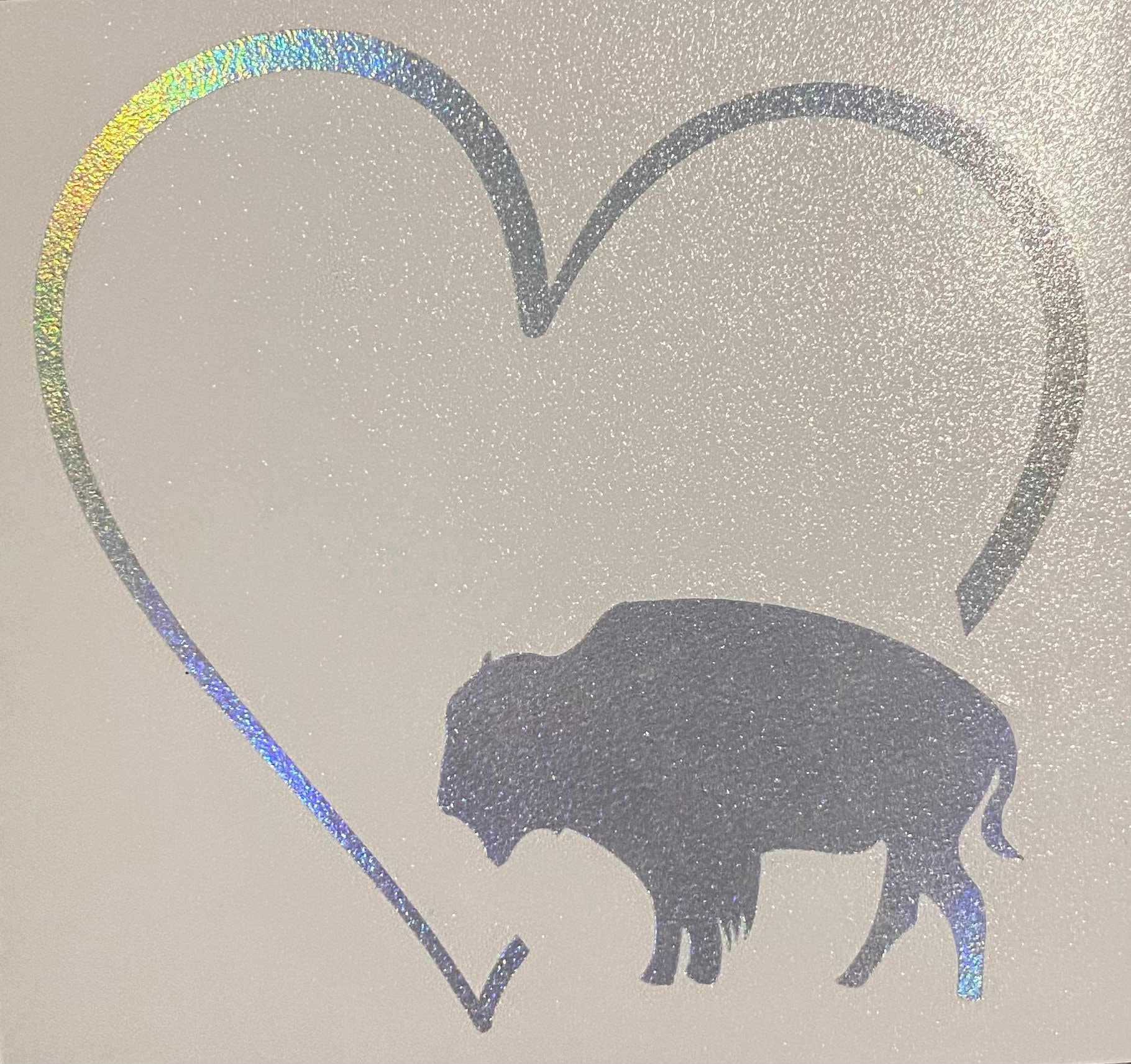 Buffalo Car Decal | Buffalo Decal | Holographic Car Decal - Etsy