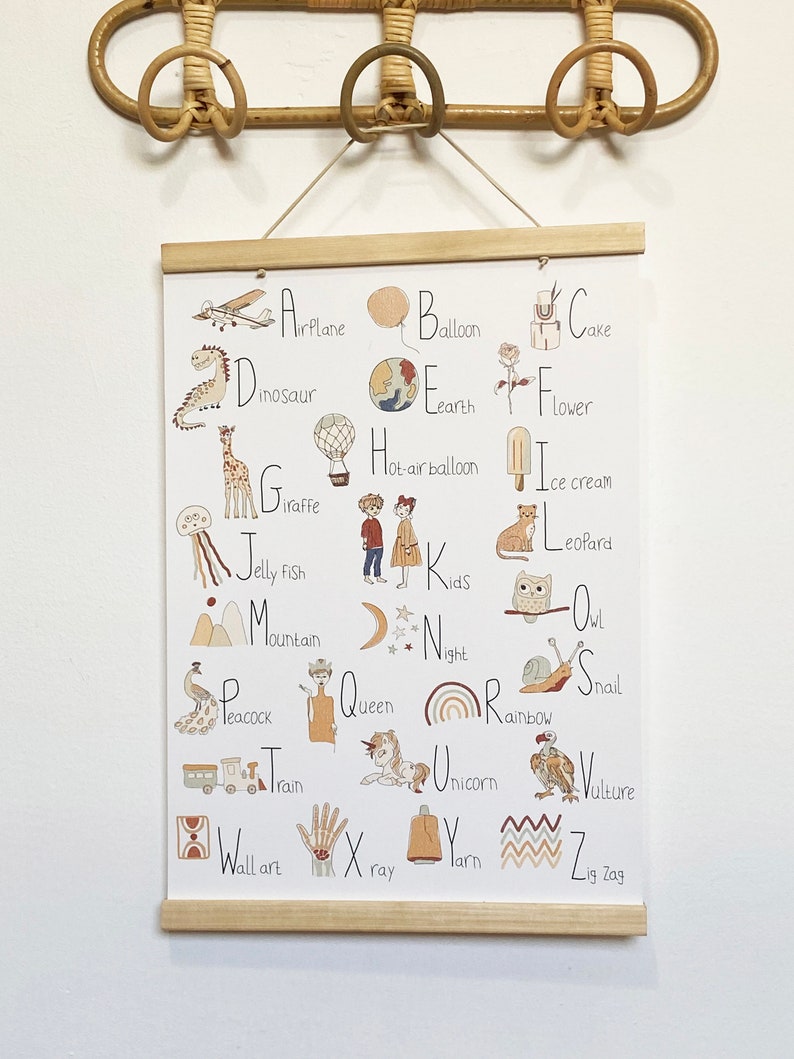 Printable Alphabet Wall Art | Classroom Alphabet Poster | ABC | Nursery ...