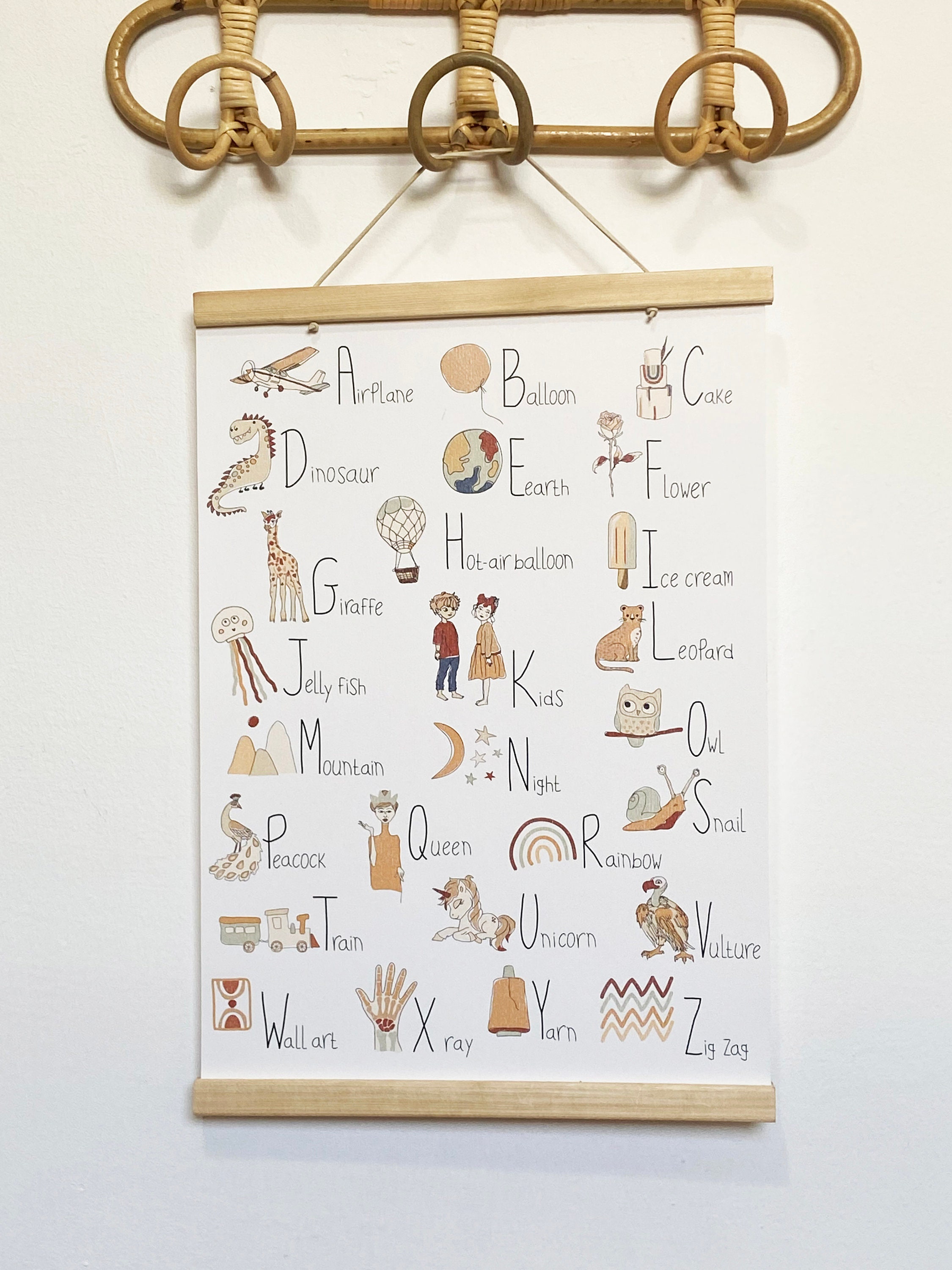 Printable Alphabet Wall Art | Classroom Alphabet Poster | ABC | Nursery ...