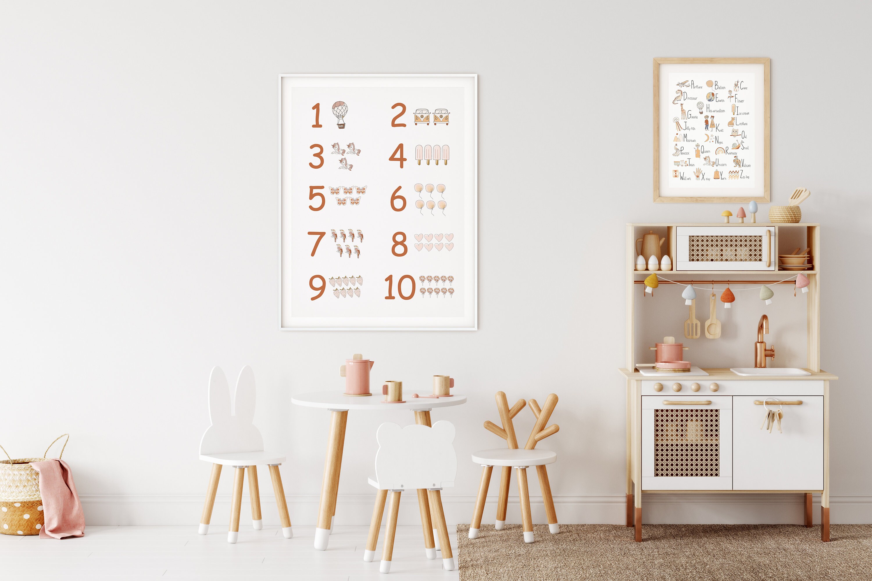 Number Posters Classroom | Number Poster Kindergarten | Montessori ...