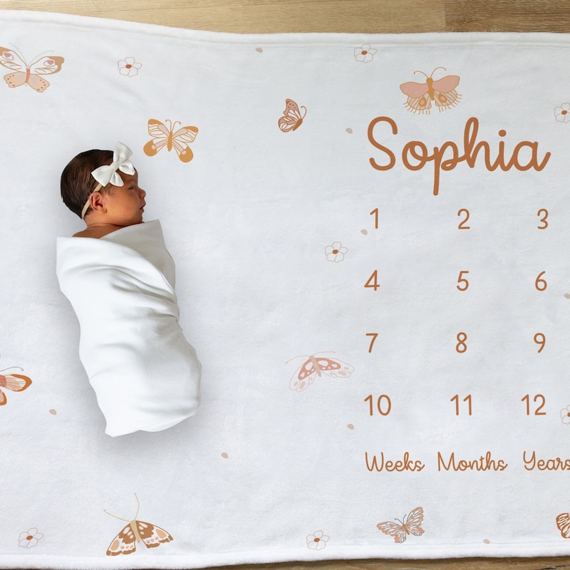 Baby Milestone Blanket - Etsy