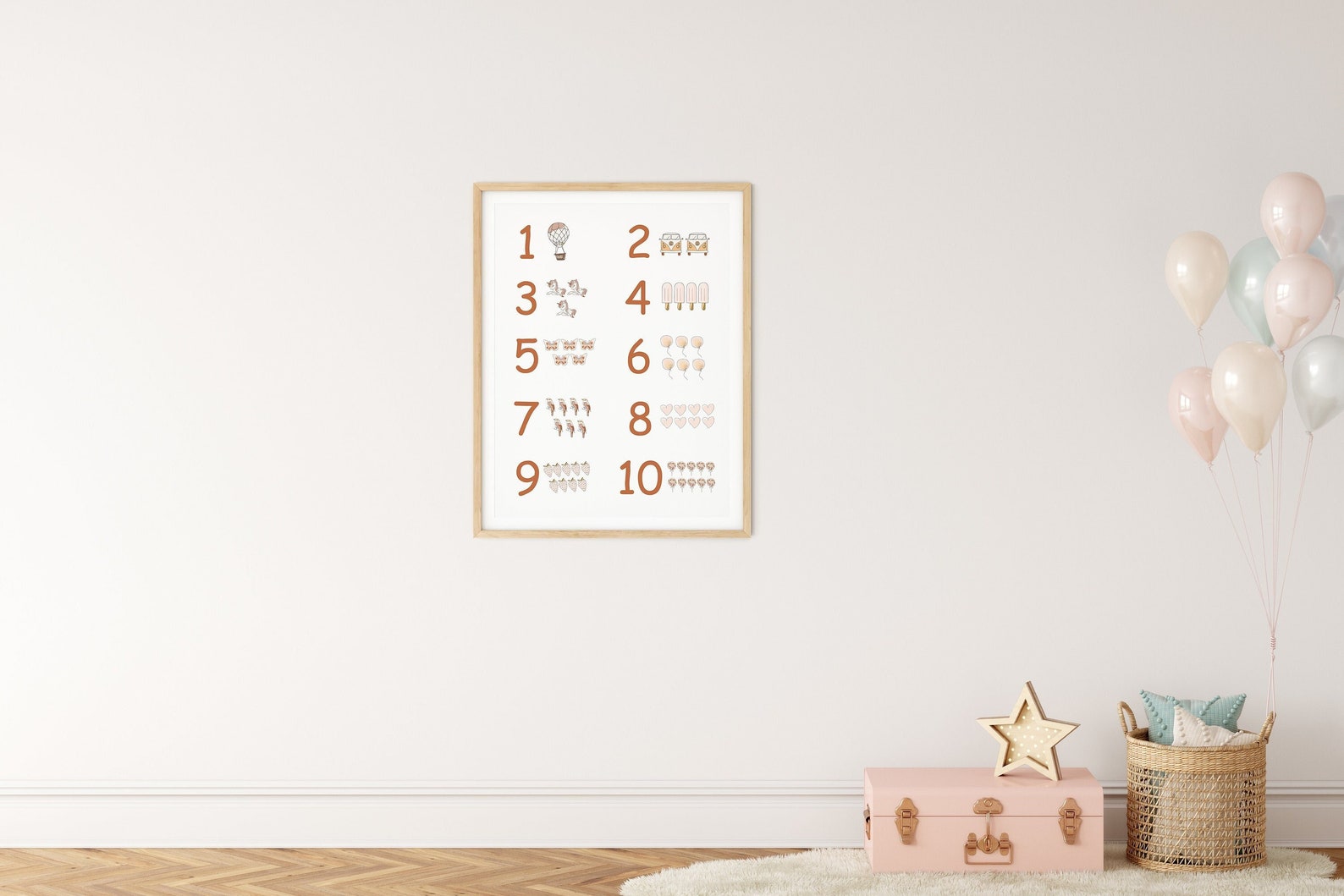 Number Posters Classroom | Number Poster Kindergarten | Montessori ...