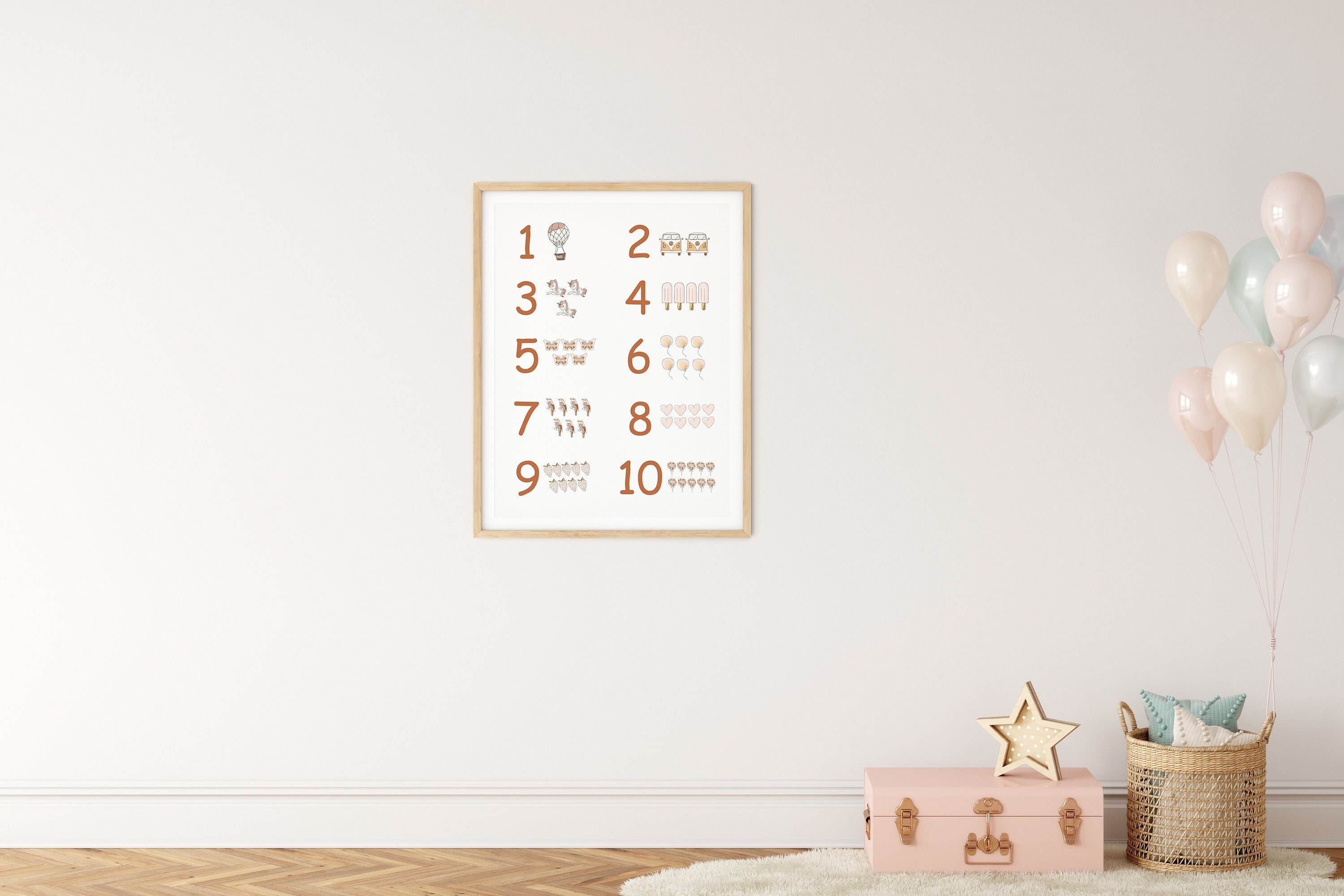 Number Posters Classroom | Number Poster Kindergarten | Montessori ...