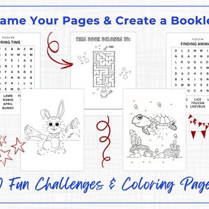 Fun Activity Pages for Kids -40 Printable Pages - Etsy
