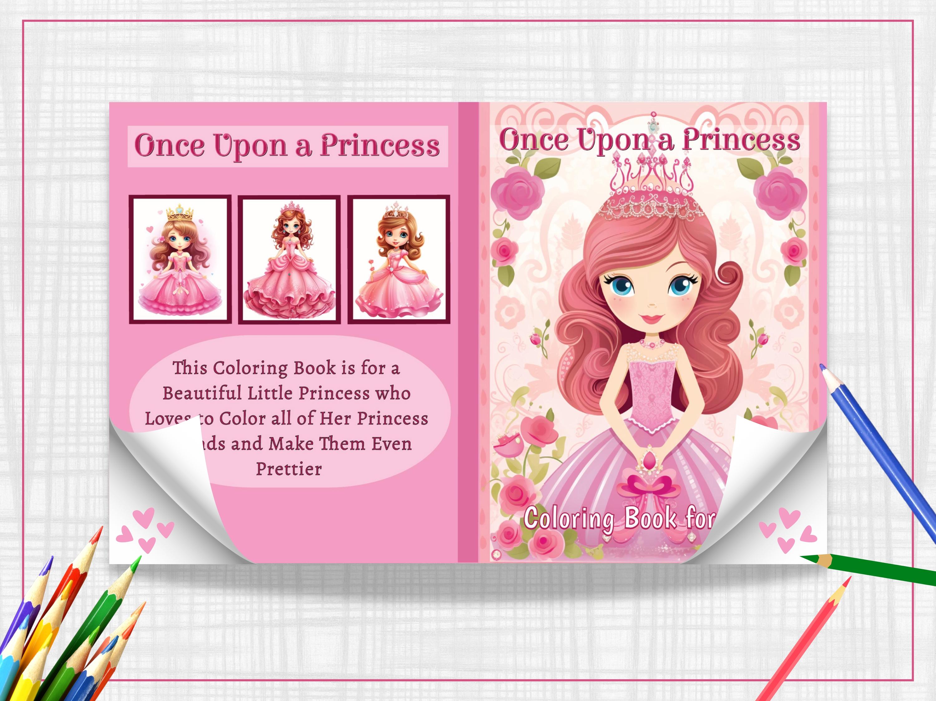 Pretty Princess Coloring - 51 Printable Pages - Etsy