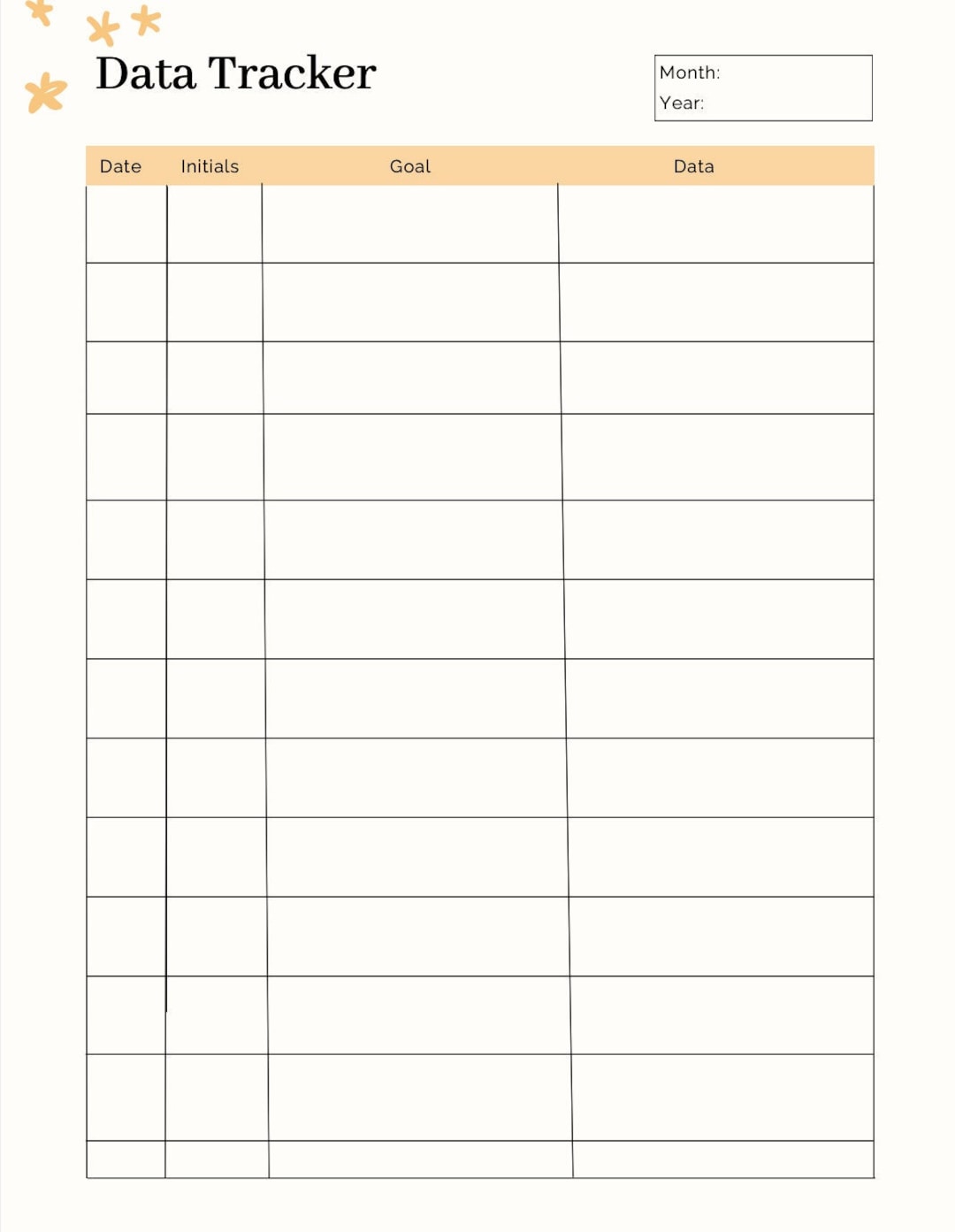 Data Tracker (variety Pack) - Etsy