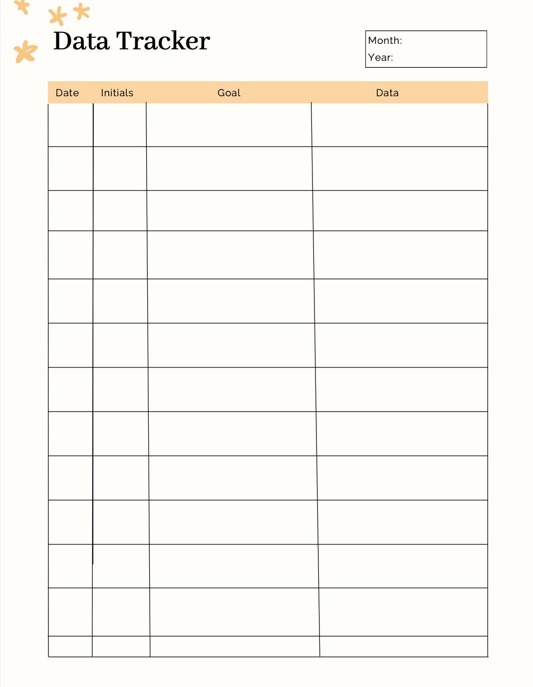 Data Tracker (variety Pack) - Etsy