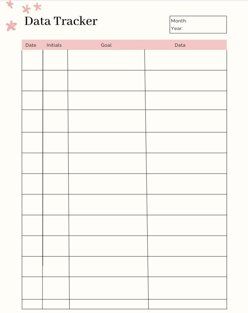 Data Tracker (variety Pack) - Etsy
